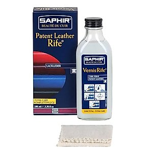 SAPHIR Vernis Rife - Patent Leather Cleaner - Shine, Clean and Protect against Cracking - Neutral - 100mL