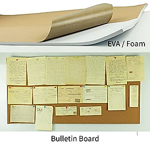 Enjoy Myself Self Adhesive Backed Cork Roll, Natural Cork Drawer Shelf Liner for Crafters, Corkboard Paper Sheets for Furnitures and DIY Projects (Coarse Pattern, 12x118 inch)