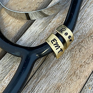 Birthstone Stethoscope ID Tag with Birthstone charm, Stethoscope Name Charm, Stethoscope Name Tag, Nurse Appreciation Gift, Nurse Graduation Gift, Pinning Ceremony, International Nurse Day