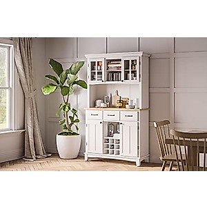 Homestyles sideboards-buffets-credenzas, Server with Hutch, Off White