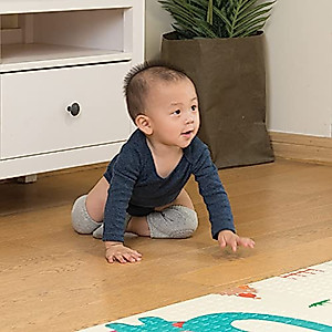 shuangjishan Baby Crawling Pads Anti Slip Knee Pads Baby Knee Protectors Toddler Leg Warmer Safety Walking Kneepads - Rodilleras para Bebe (Blue)