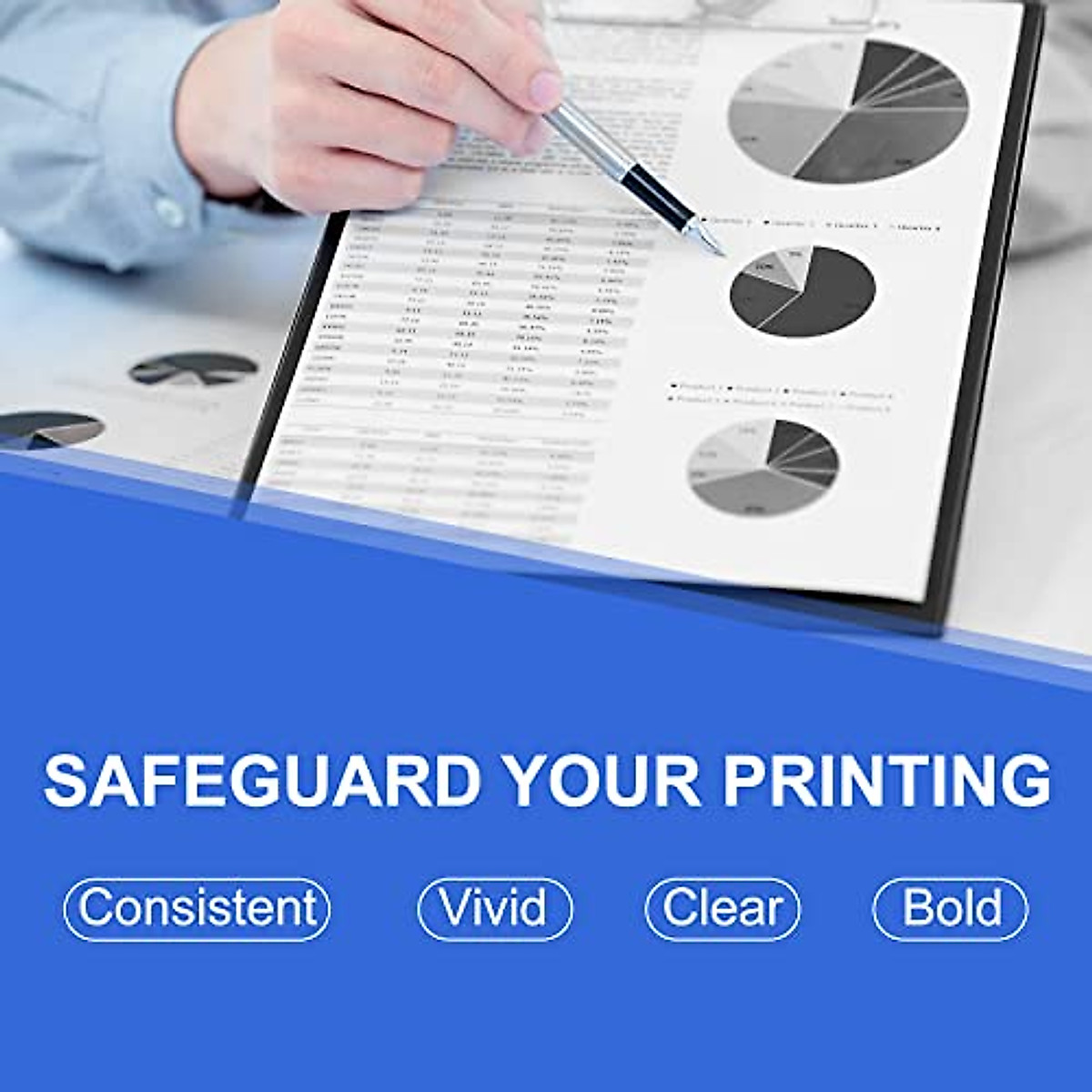 Compatible TN-760 Toner Cartridge High Yield Replacement Tounker for Brother TN760 TN 760 TN-730 TN730 for Brother MFC-L2710DW HL-L2395DW DCP-L2550DW HL-L2350DW HL-L2390DW MFC-L2750DW (Black, 4-Pack)