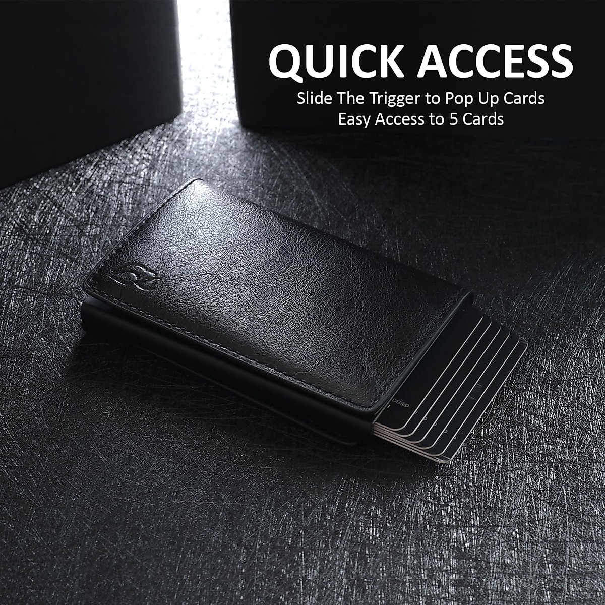 RFID Wallet for Men with Money Clip - PU Leather Mens Wallet Credit Card Holder - Minimalist Wallet for Men - Slim Wallet for Men - Front Pocket Wallets for Men - RFID Wallet Women Favorite