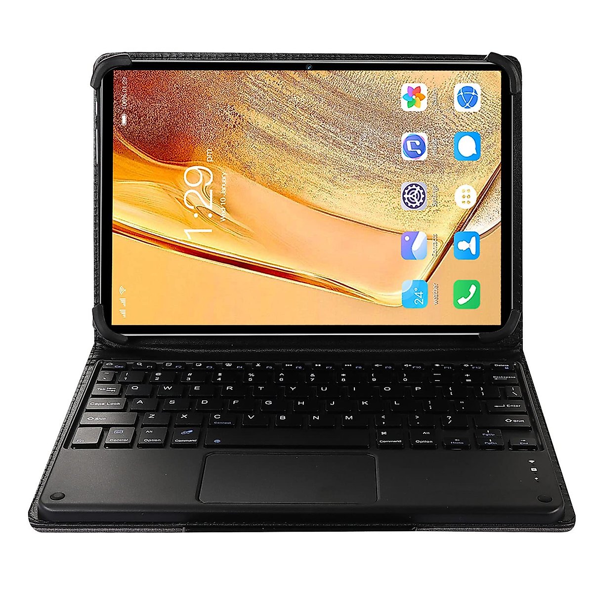 2 in 1 Tablet, 10.1 Inch Android 12 Tablet, Octa Core CPU, 8GB RAM 256GB ROM, FHD Touchscreen, 8+16MP Dual Camera, 2.4/5G WiFi, BT 5.0, 4G Cellular Tablet with Keyboard & Case (Grey)