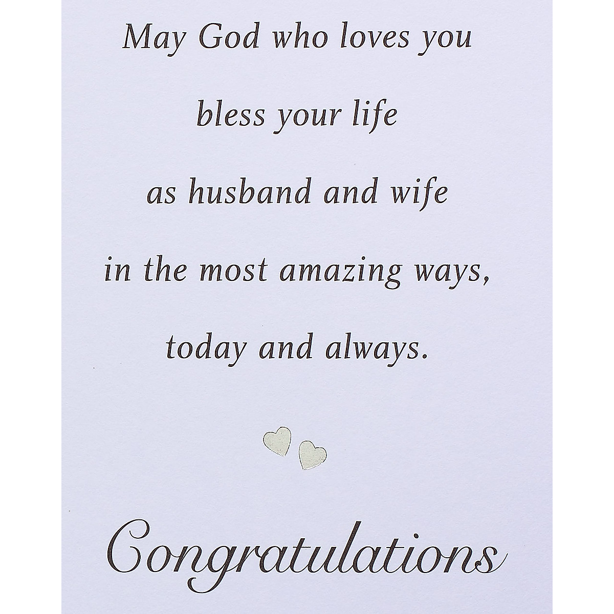 American Greetings Religious Wedding Card (Special Couple)