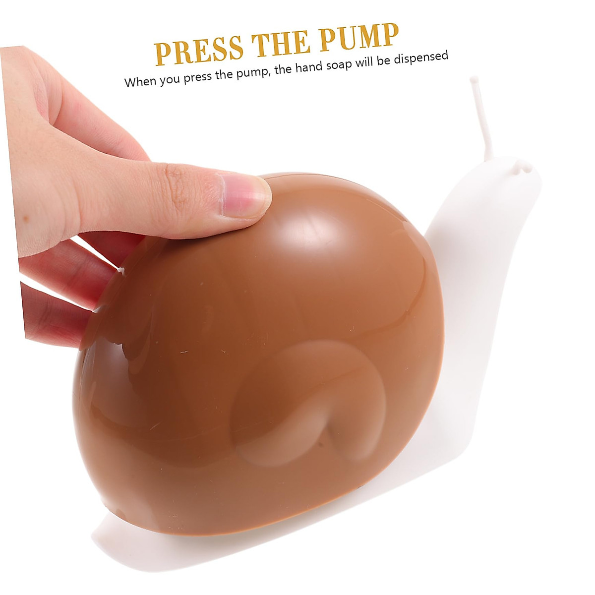 HOMSFOU 4 Pcs Soap Dispenser Lotion Soap Pump Dispenser Guest Bathroom Essential Snail Shampoo Dispenser Empty Shampoo Bottle Countertop Soap Hand Soap Pump Filling Dish Soap Pp