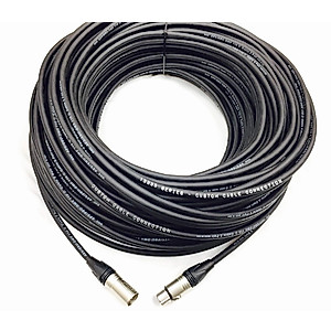 125 Foot 5-Pin XLR 24 AWG (Gauge) DMX512 Data Cable Male to Female for stage lighting, LED Uplights, DJ Lights and DMX512 Controller- made by Custom Cable Connection