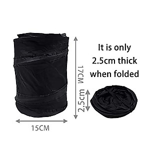 Traveling Car Collapsible Trash Garbage Bin Pop-up Leak Proof Trash Bag Waste Basket Bin Rubbish Toy Storage Bottle for Car,Home,Kitchen,Office