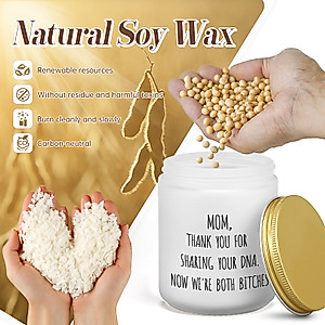 Funny Novelty Mother‘s Day Gift from Daughter Son Cool Gifts for Moms Birthday Lavender Scented Candle Unique Birthday Christmas Thanksgiving Gift for Mom Stepmother Adoptive Mother