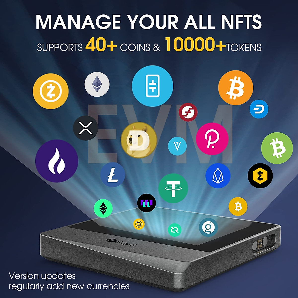 ELLIPAL Hardware Wallet, Air-gapped & Internet Isolated Security Crypto Wallet Titan Mini, 10000 coins &Token, Anti-Disassemble &Tamper Cold Wallet, Cold Storage for BTC/XRP/ETH/XLM/USDT/LTC