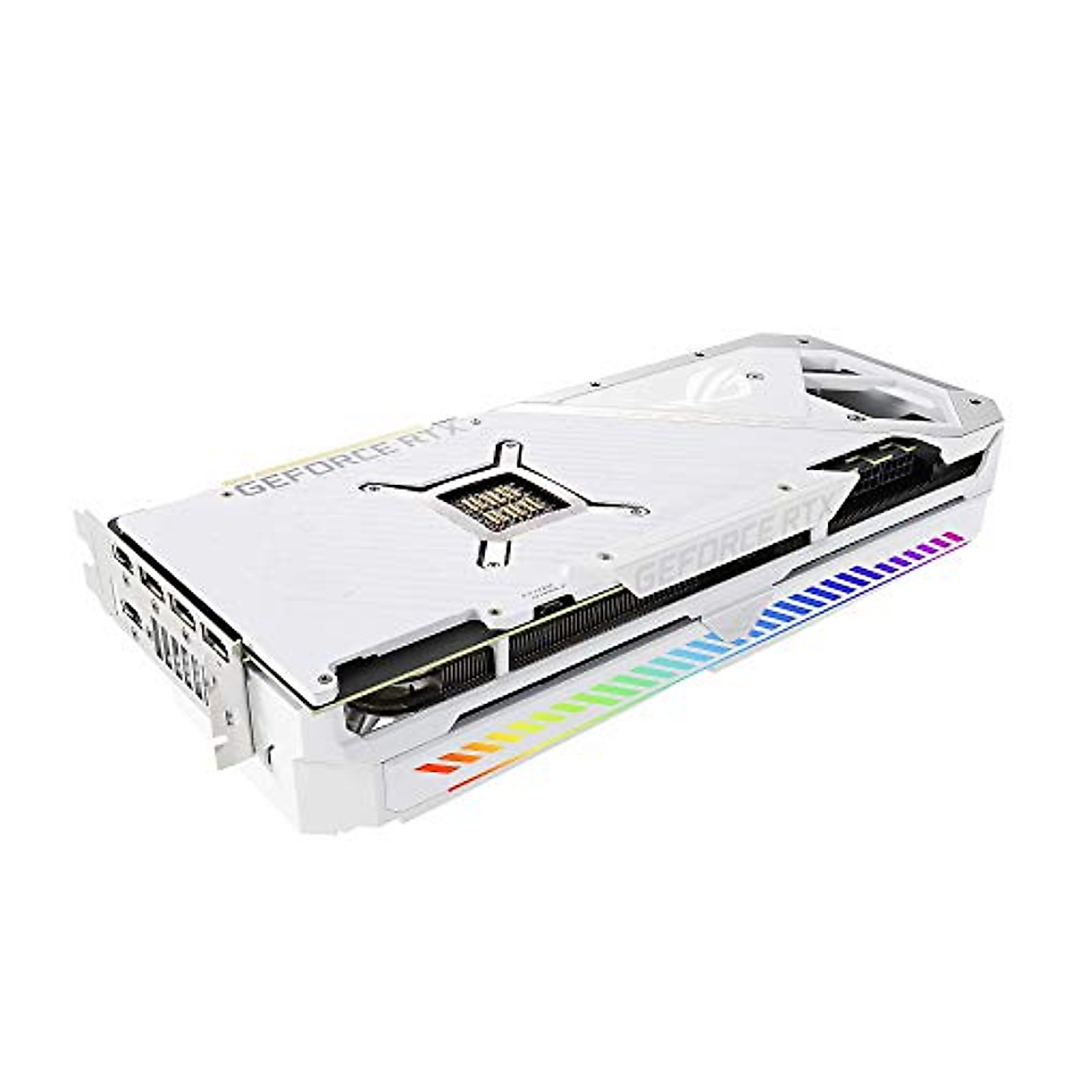 ASUS ROG STRIX NVIDIA GeForce RTX™ 3080 White OC Edition Gaming Graphics Card (PCIe 4.0, 10GB GDDR6X, HDMI 2.1, DisplayPort 1.4a, White color scheme, Axial-tech Fan Design, 2.9-slot, Super Alloy Power