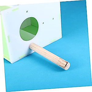 Parliky Birds Supplies Cage Cups for Chickens Bird Breeding House Bird Incubation Bird Cage Budgie Warm Bird Nest Bird Incubator Parrot Nest Bird Hideout Bird Feeder House Green Wooden