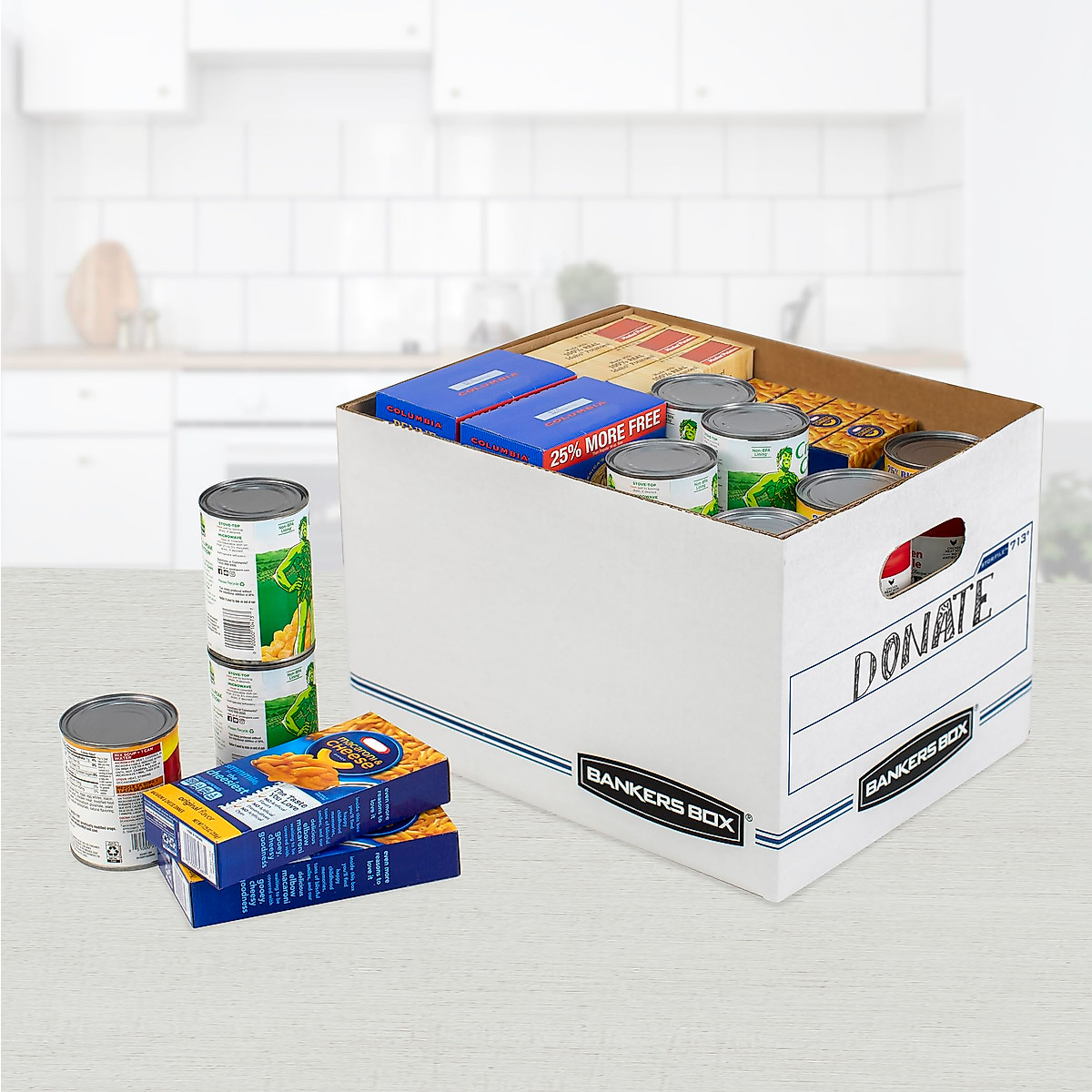 Bankers Box STOR/File Storage Boxes, Standard Set-Up, Lift-Off Lid, Letter/Legal, Case of 30 (0071304) , white