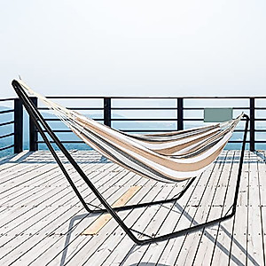 RedSwing Double Hammock with Stand, 2 Person Heavy Duty Steel Hammock Stand, Portable Standing Hammock for Indoor Outdoor Backyard Patio, 330lbs Capaticy