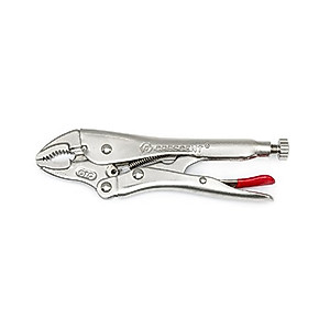 Crescent 5 Piece 5 Inch, 7 Inch & 10 Inch Curved Jaw & 6 Inch & 9 Inch Long Nose Locking Pliers with Wire Cutter - CLP5SETN
