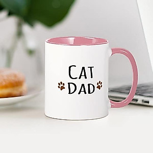 CafePress Cat Dad Mugs Ceramic Coffee Mug, Tea Cup 11 oz