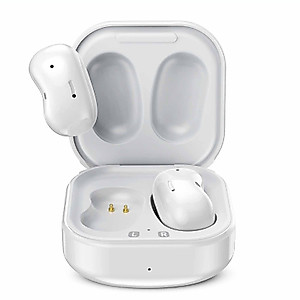 UrbanX Street Buds Live True Wireless Earbud Headphones for Samsung Galaxy - Wireless Earbuds w/Active Noise Cancelling (US Version with Warranty - Frost White)