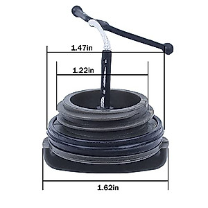 Adefol 4x Fuel Gas Oil Tank Cap for Husqvarna 435 440 445 450 E OEM 544111203 544111201