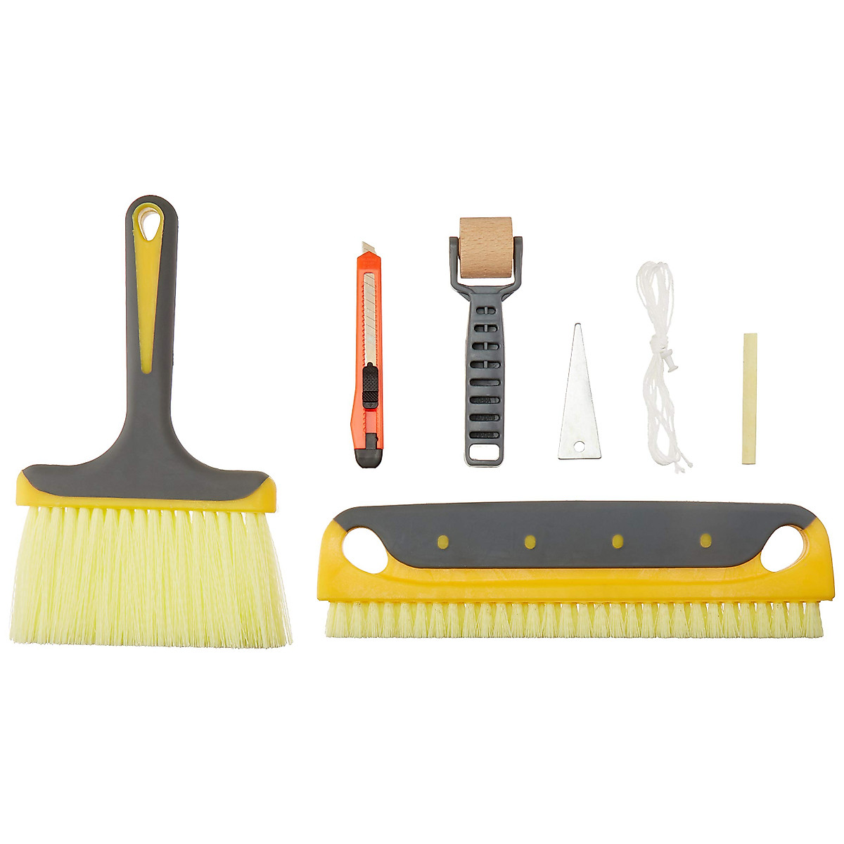 Amazon Basics Wallpaper Kit with Soft Grip Brushes, 7-Pieces