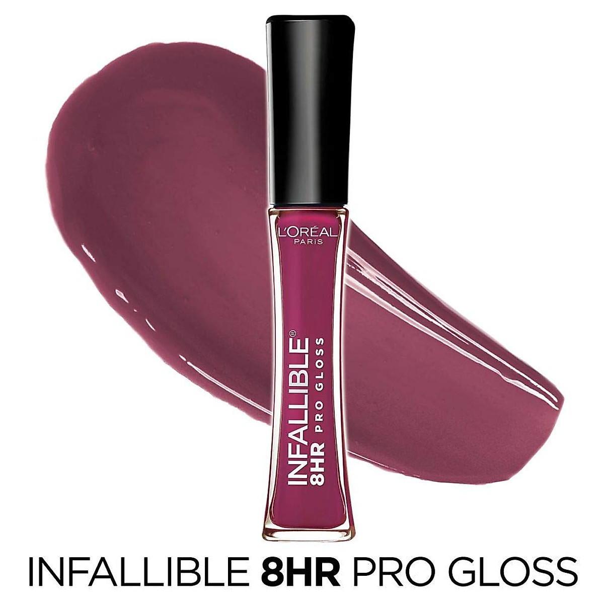 L’Oreal Paris Makeup Infallible 8 Hour Hydrating Lip Gloss, Undeniable Mauve, 0.21 Fl Oz