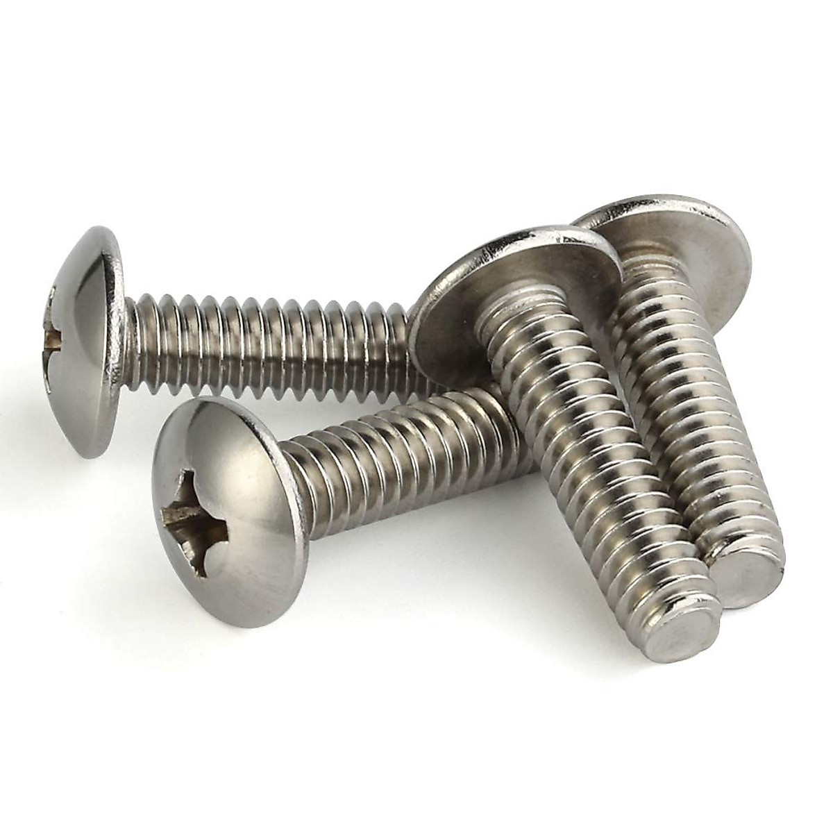 #8-32 x 1 Truss Head Machine Screws, Full Thread, 18-8 Stainless Steel, Quantity 100