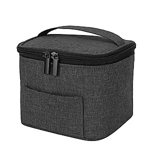 Luxja Breastmilk Cooler Bag (Hold Four 5 Ounce Breastmilk Bottles), Leakproof Breast Milk Cooler for 4 or 5 Ounce Bottles (Bag Only), Black