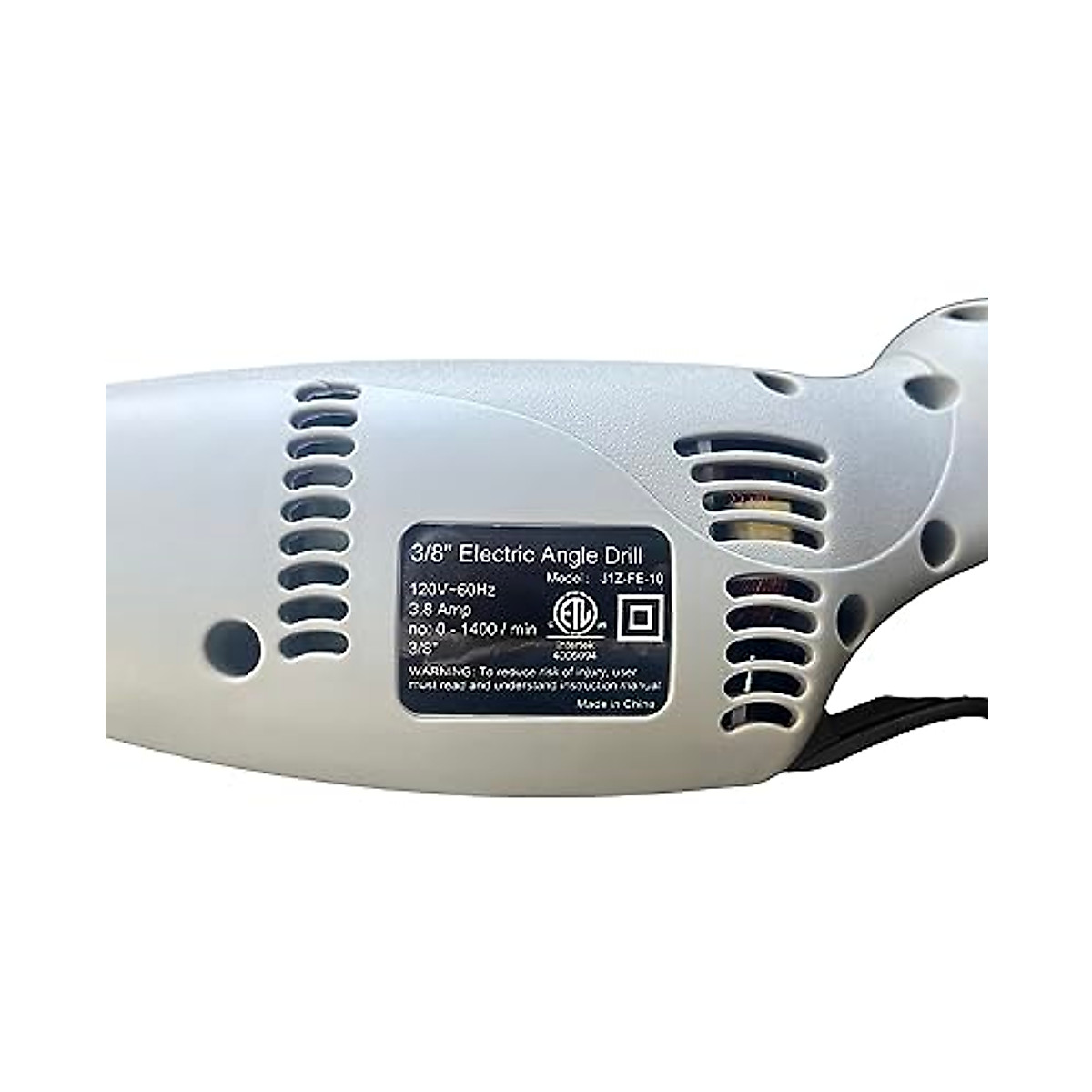 Gino Development 01-0173 TruePower Electric Close Quarters Angle Drill, 3/8"