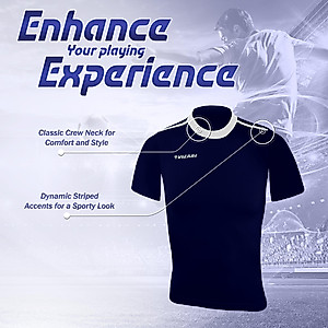 Vizari Velez Jersey for Men and Women | 100% Polyester Adult Soccer Goalie Jersey for Exceptional Performance Navy