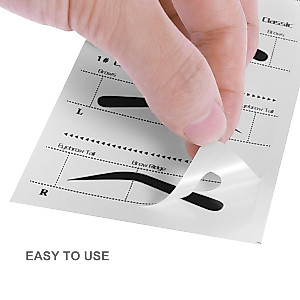 10Pcs Eye Brow Stencil Eyebrow Stencils Adhesive Eye Brow Shaping Stickers Makeup Beauty Tools for DIY Grooming