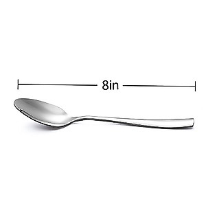 Eslite 12-Piece Large Stainless Steel Dinner Spoons,8 Inches