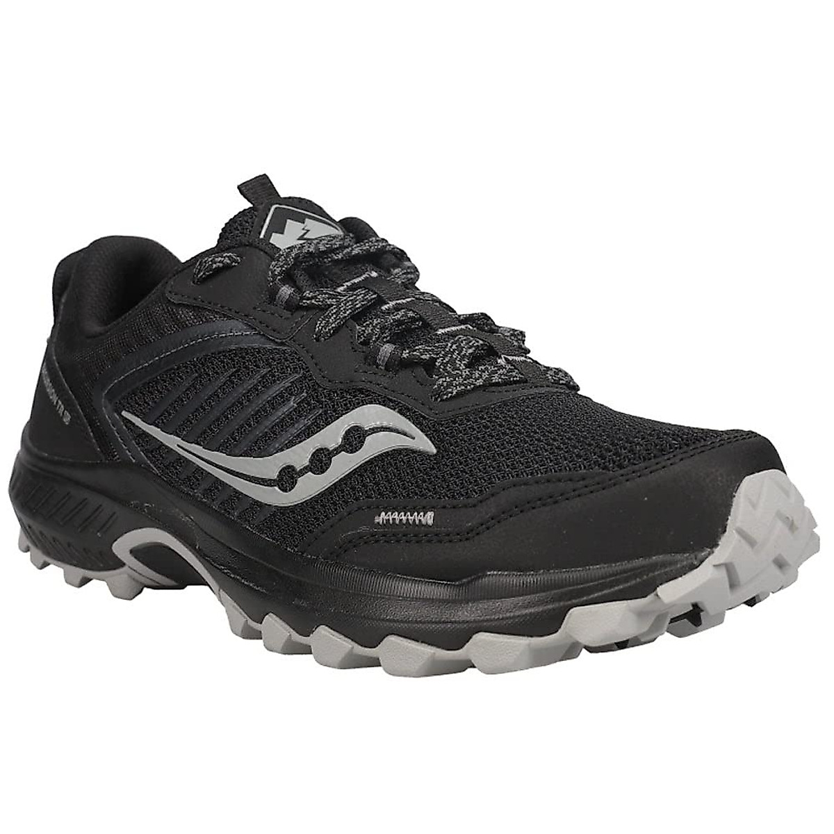 Saucony Men's Excursion TR15 Trail Running Shoe, BLACK/SHADOW, 13