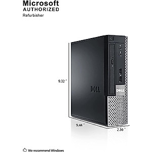 Dell Optiplex 9020 USFF Desktop Computer PC, Intel Core i5-4570s up to 3.6GHz, 16GB DDR4 RAM, 512GB SSD, DisplayPort, HDMI, DVD, AC Wi-Fi, Bluetooth, 4K Support - Windows 10 Pro 64 Bit(Renewed)