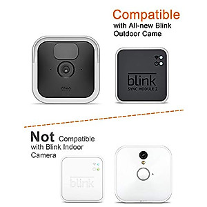 Blink Outdoor Camera Silicone Skin Cover, COOLWUFAN Anti-Scratch Protective Cover for All-New Blink Outdoor/Indoor – Wireless Camera System - Blink Outdoor Camera Best Accessories (White (3 Packs))