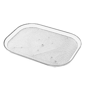 Zewkr Countertop Condiment Storage Rack, Household Rotating Storage Rack, Transparent Condiment Square can Turn The Refrigerator Turntable
