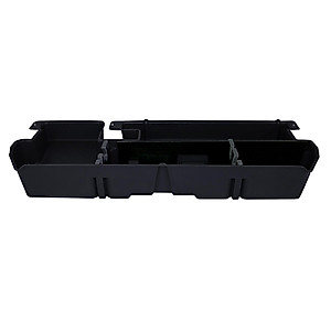 DU-HA Under Seat Storage Fits 07-21 Toyota Tundra Double Cab without Subwoofer, Black, Part #60051