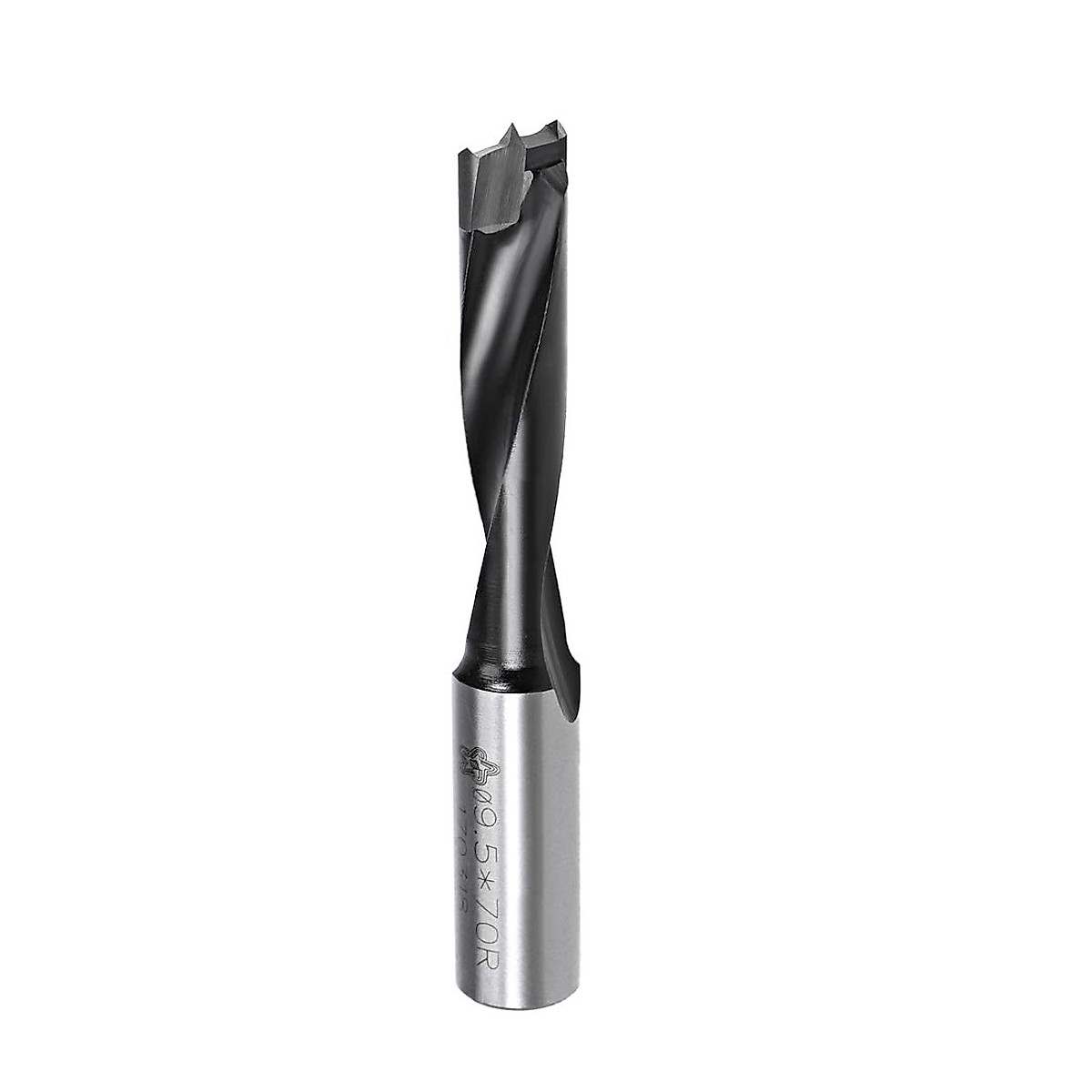 uxcell Brad Point Drill Bits for Wood 9.5mm x 70mm Forward Turning HSS for Woodworking Carpentry Drilling Tool