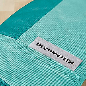 KitchenAid Beacon Two-Tone Oven Mitt 2-Pack Set, 5.75"x13", Aqua Sky