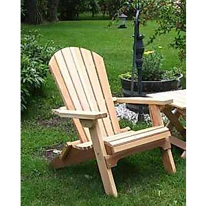 Kilmer Creek Folding Natural Cedar Adirondack Chair, Amish Crafted