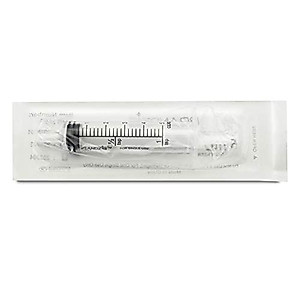 5ml Oral Syringes - 100 Pack – Luer Slip Tip, No Needle, Individually Blister Packed - Medicine Administration for Infants, Toddlers and Small Pets (No Cover)