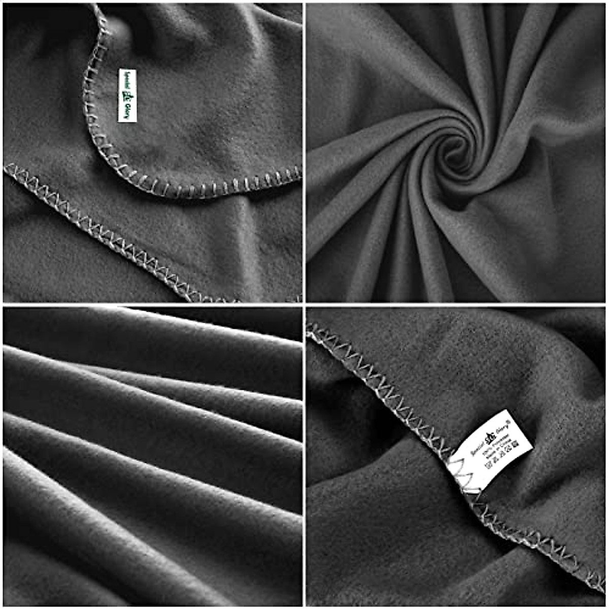 Special SG Glory Fleece Throw Blankets Solid Lightweight Warm Soft Cozy Pet-Friendly for Home Bed Sofa Couch Dorm Office Wedding Gifts Travel Airplane for Seasons (Assorted#1 Pack of 6-50x60 Inches)