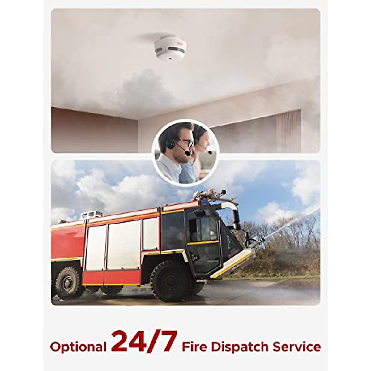 X-Sense Smart Smoke Detector Fire Alarm with Replaceable Battery, Wi-Fi Smoke Detector, App Notifications with Optional 24/7 Professional Monitoring Service, XS01-WX, 1-Pack