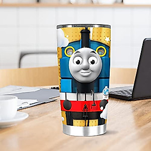 Tumbler Insulated Stainless Steel 20 oz thomas Cold the Coffee train Tea Wine Hot Iced Water Botter Gifts for Family and Friends