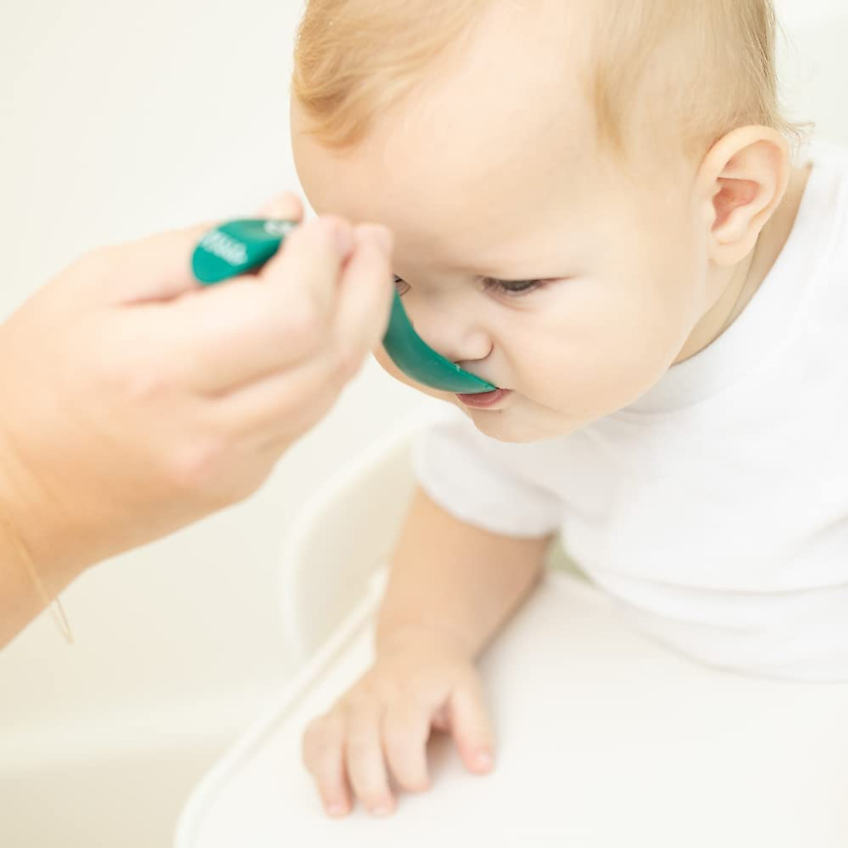 Bella Tunno Wonder Spoons - Soft Baby Spoon Set Safe for Baby Teething & Toddler Spoons, Food-Grade BPA Free Silicone Self Feeding Spoon 2pk, Little Lady Darling