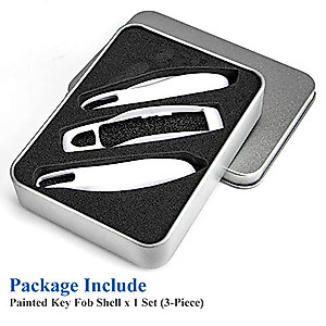 AeroBon 3-Piece Painted Key Cover/ Key Fob Shell Cover Compatible with Porsche Key Shell (MK1)