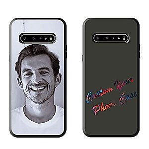 GSDMFUNNY Custom Customize Picture Text Phone Cases for LG V60 ThinQ 5G Personalized Photo Soft Black TPU Protective Phone Cases Compatible with LG V60 ThinQ 5G Phone Case Gifts