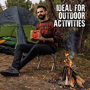 100 pcs Fire Starter for Indoor and Outdoor Use - Natural, Eco-Friendly Firelighter for Grills, Smokers, Fire Pits, Wood Stoves - Waterproof, All-Weather Charcoal Starter, Fire Starters for Campfires