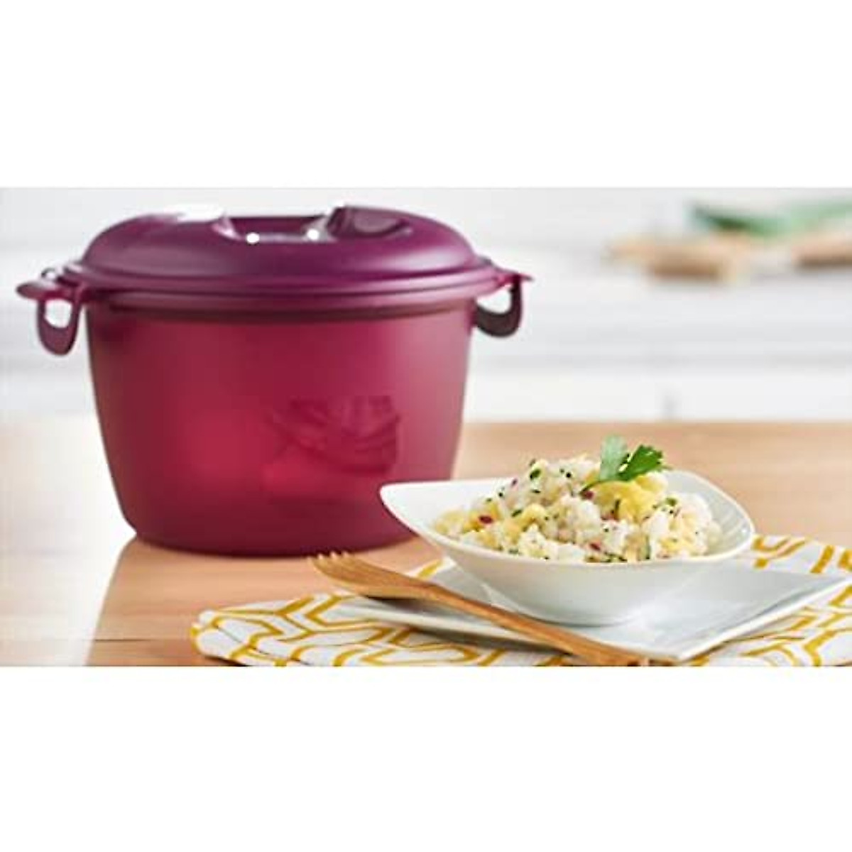 Tupperware Microwave Rice Cooker Purple Large 3L or 12 cup