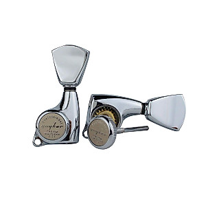 Guyker 6Pcs Guitar Locking Tuners (3L + 3R Handed) – 1:21 Lock String Sealed Tuning Key Pegs Machine Heads with Keystone Knob Replacement for LP, SG, TL Style Electric or Acoustic Guitars – Chrome