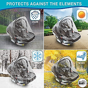Universal Baby Weather Car Seat Rain Cover Waterproof, Protect from Snow Dust