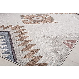 Mason Brooks Cressida CA80A Tapestry Beige Moroccan Tribal Ivory Area Rug, 2'6" x 4'